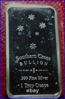 Southern Cross Bullion-Australian Bar 1 Troy oz. 999 Fine Silver-Sealed ...